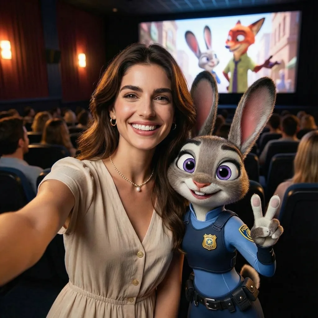 Zootopia Selfie - Creative Nano Banana AI Prompt